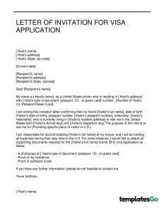 Letter Of Invitation For US Visa Application | Cetak Online Bandung